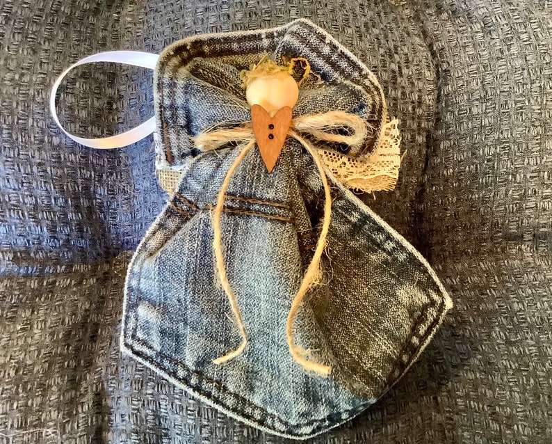 Denim Pocket Angel - Etsy