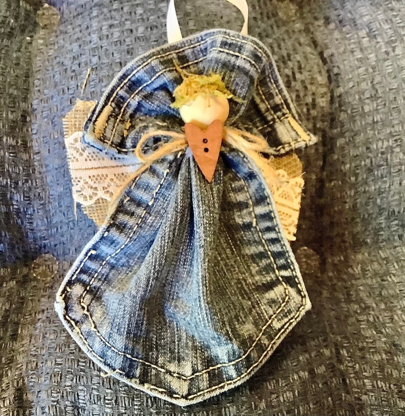 Denim Pocket Angel - Etsy