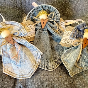 Denim Pocket Angel - Etsy