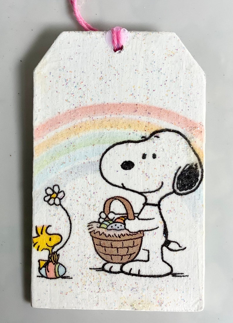 Snoopy Gift Tag Ornament - Etsy