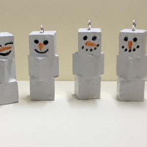 Little Block Snowman - Etsy