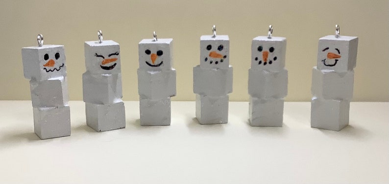 Little Block Snowman - Etsy