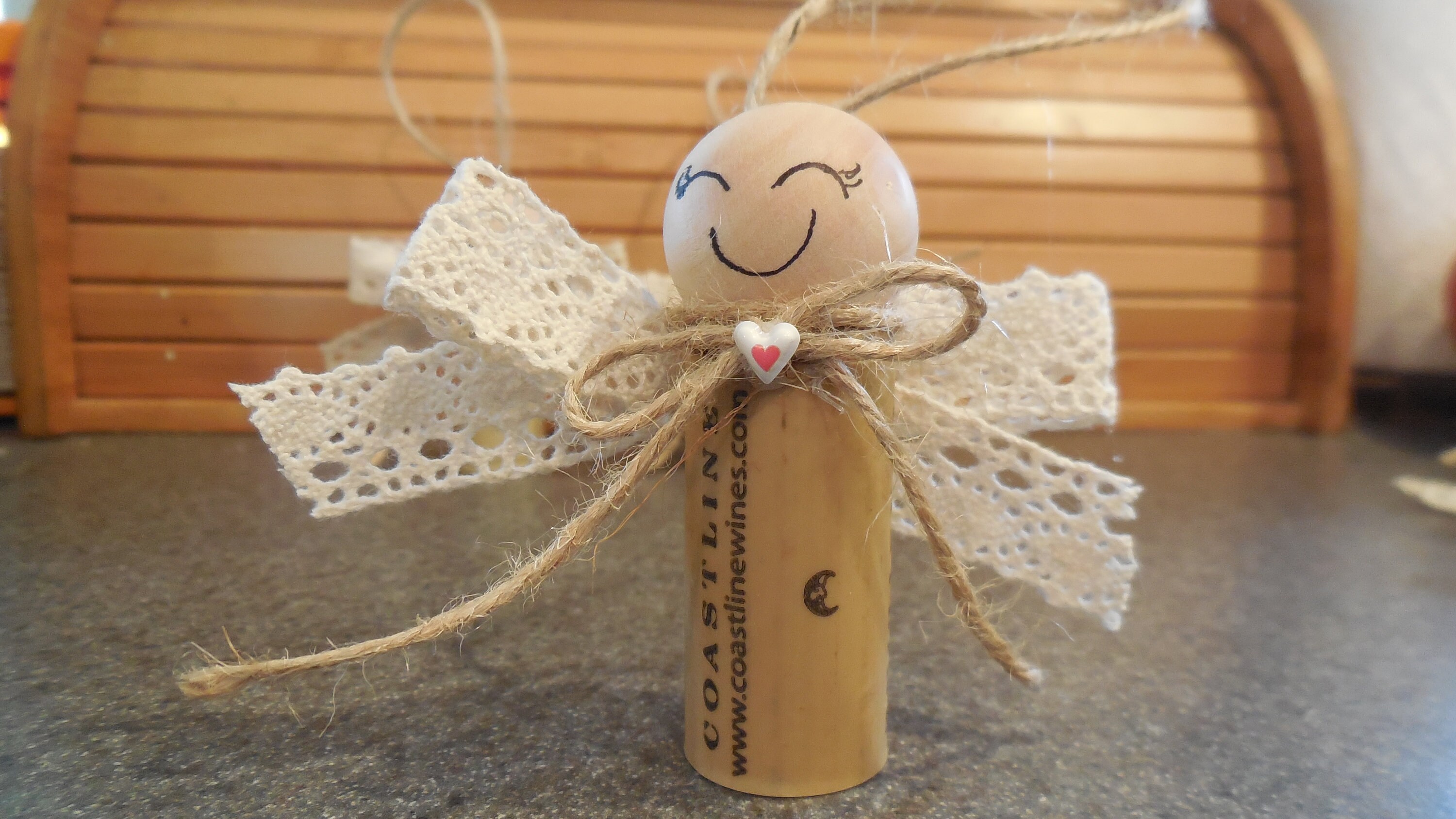 Angel Cork Christmas Ornaments - Etsy