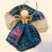 Designer Blue Jean Pocket Angel Ornament - Etsy
