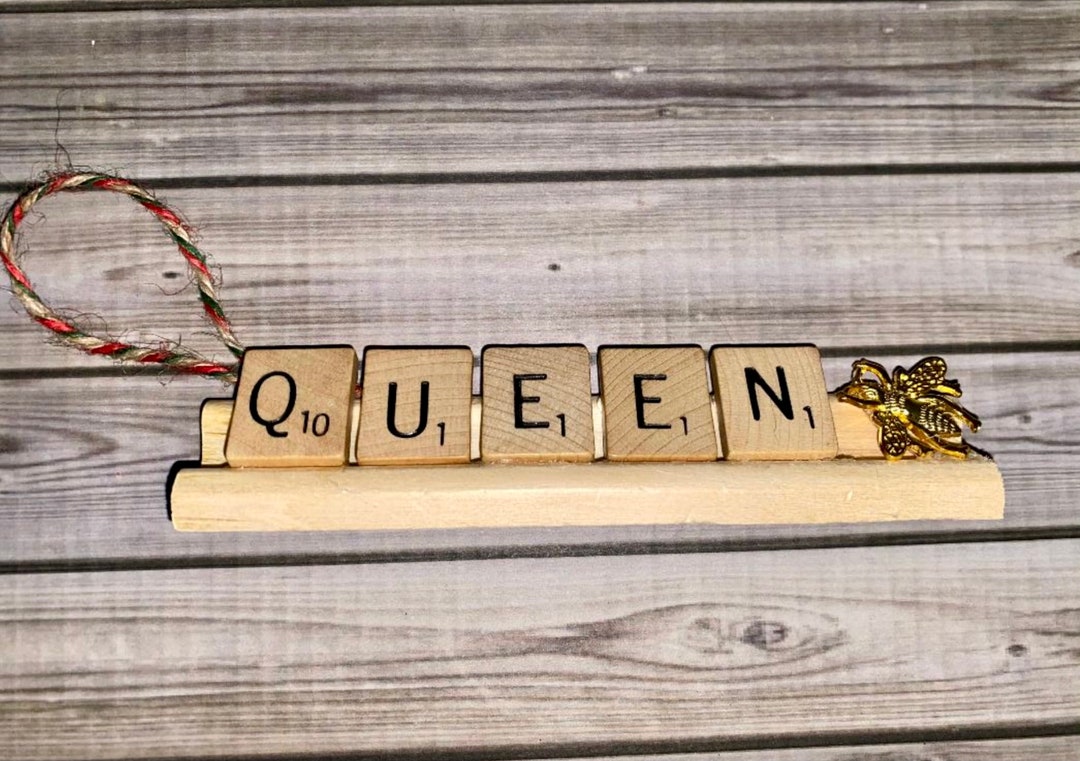 Queen Bee Letter Tile Ornament - Etsy