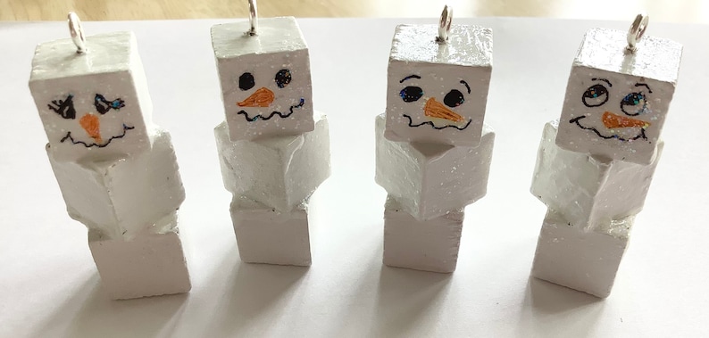 Little Block Snowman - Etsy