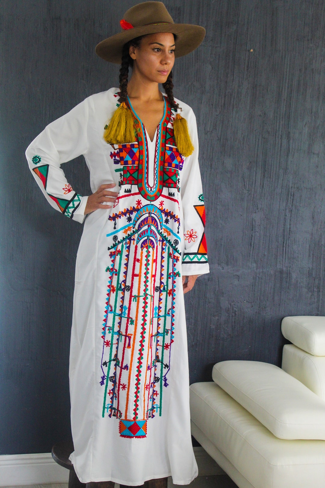 Nubian Embroidered Dress - Etsy