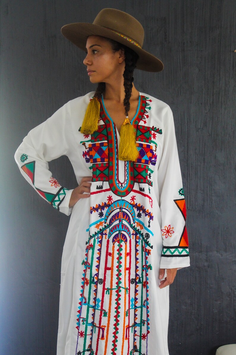 Nubian Embroidered Dress - Etsy