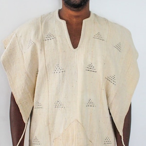 Dogon Style Mudcloth Men’s Pancho - Etsy