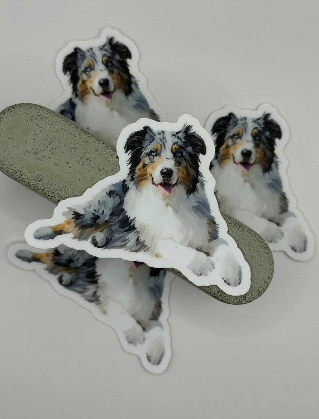 Realistic Australian Shepherd Dog Sticker - Etsy