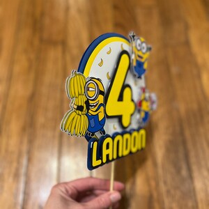 Minions 3D Personalized Cake Topper Despicable Me Cake Topper One in a ...