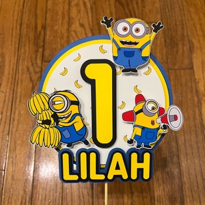 Minions 3D Personalized Cake Topper Despicable Me Cake Topper One in a ...