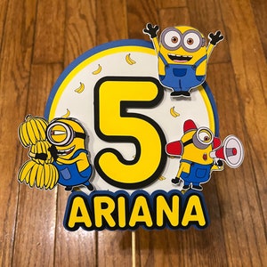 Minions 3D Personalized Cake Topper Despicable Me Cake Topper One in a ...