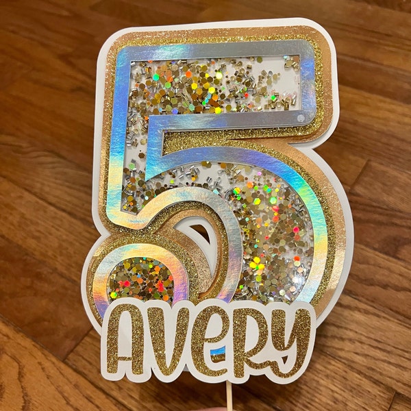 Shaker Cake Topper - Etsy