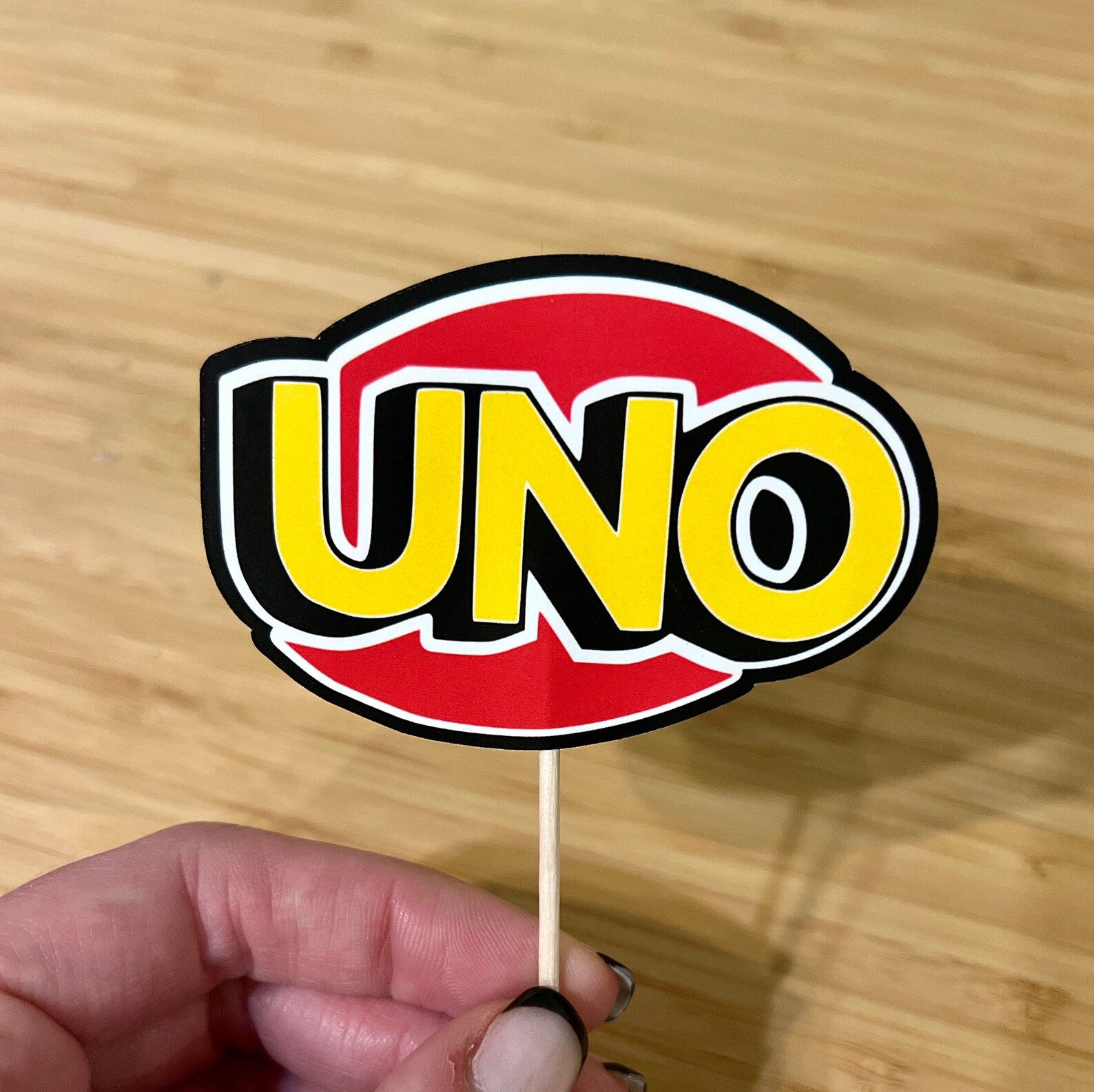 UNO Card Game Themed Cupcake Toppers - Etsy