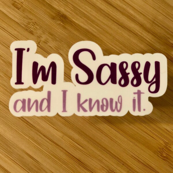 Sassy Stickers Etsy