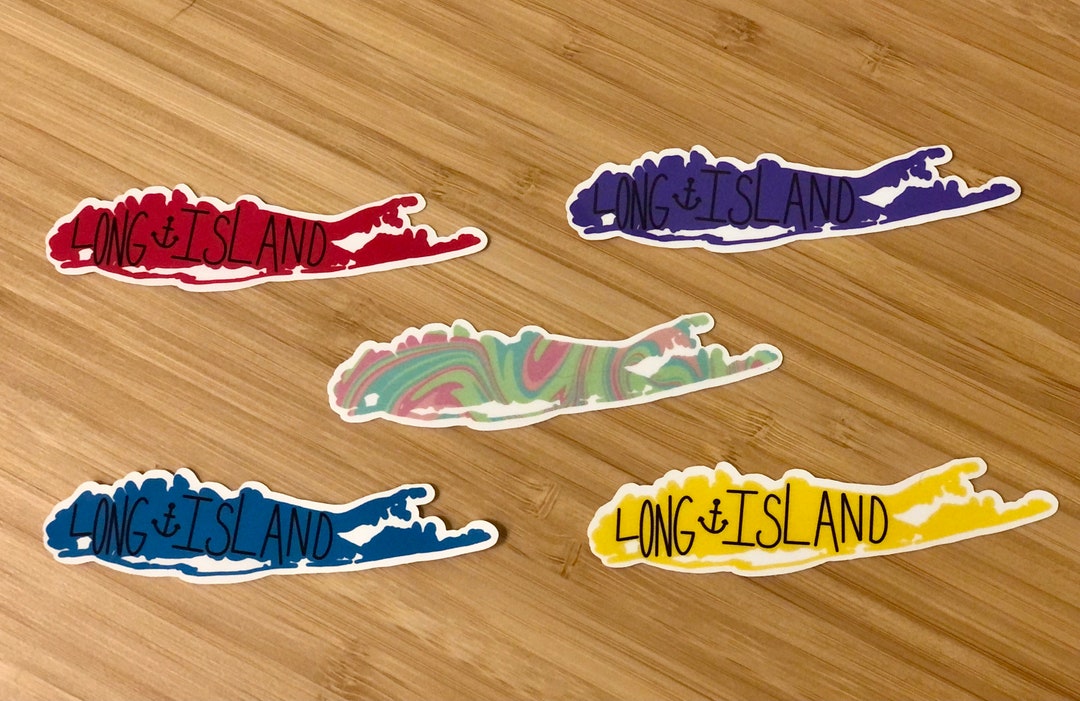 Long Island Waterproof Stickers - Etsy