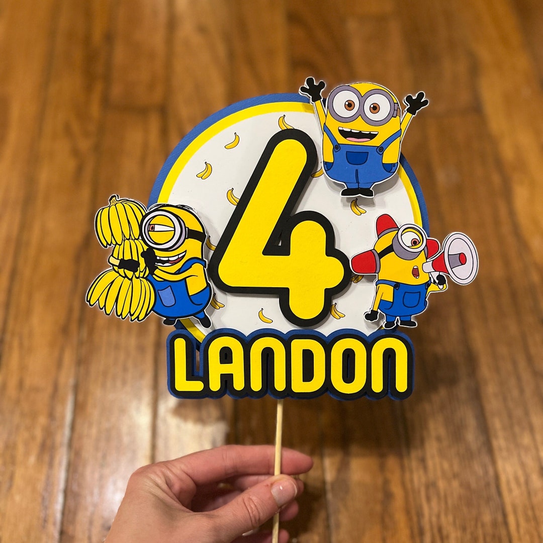 Minions 3D Personalized Cake Topper Despicable Me Cake - Etsy