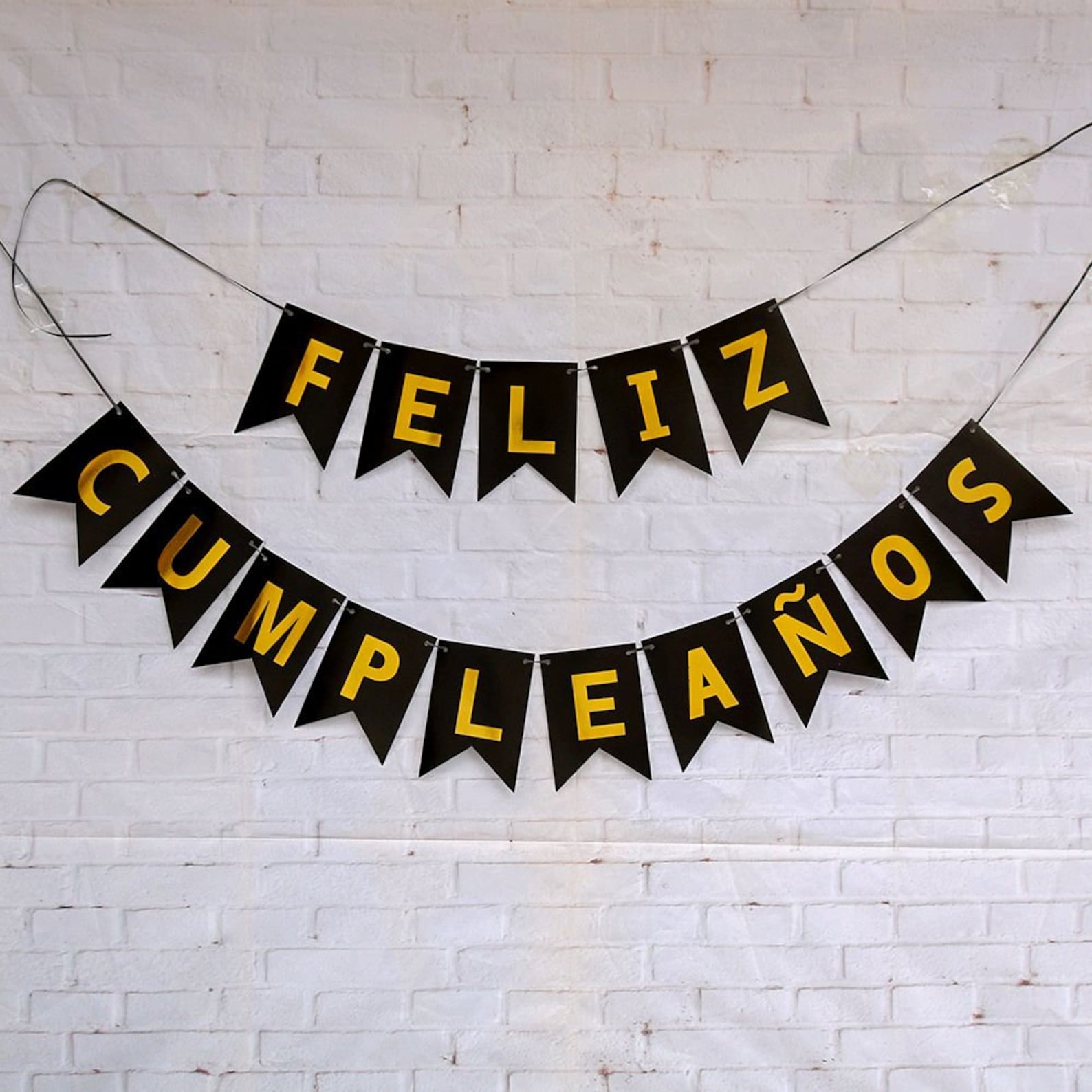 Rainbow Feliz Cumpleanos Birthday Banners, Bunting Birthday Banners ...