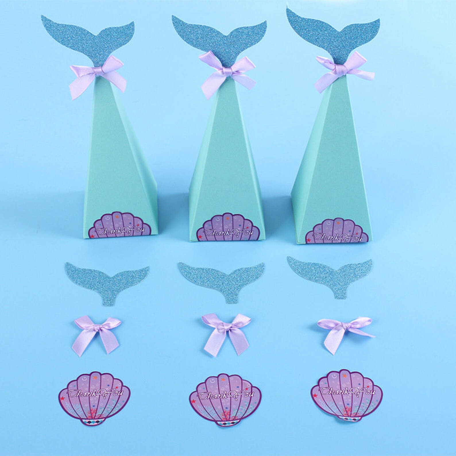 Mermaid Tail Favor Box, Mermaid Favor Boxes, Mermaid Birthday, Treat ...