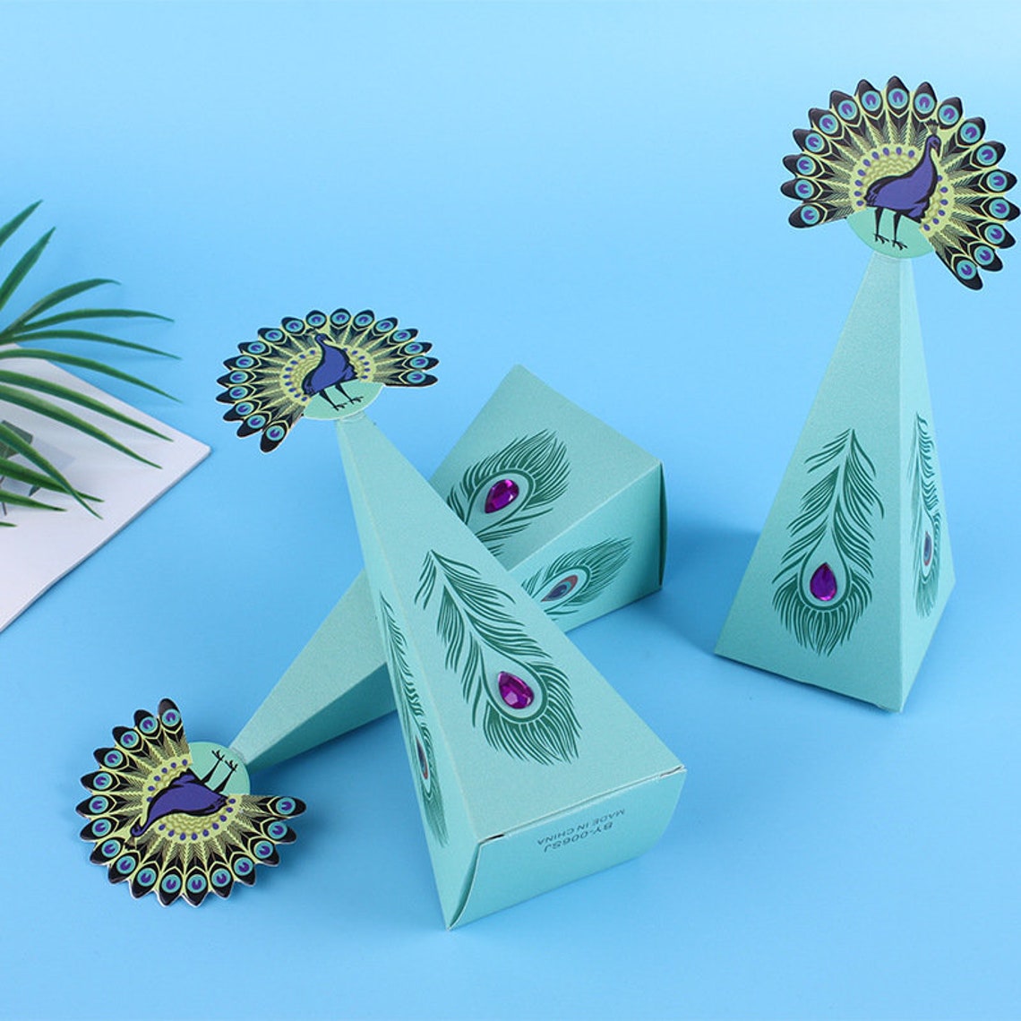 Peacock Favor Boxes Peacock Decorations Peacock Birthday - Etsy