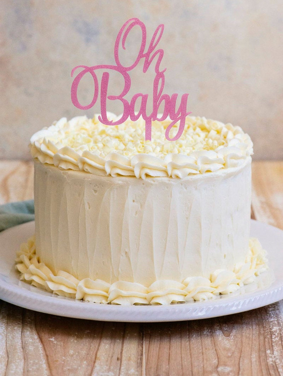 Oh Baby Acrylic Cake Topper, Oh Baby Decor, Baby Shower Decor, Birthday ...