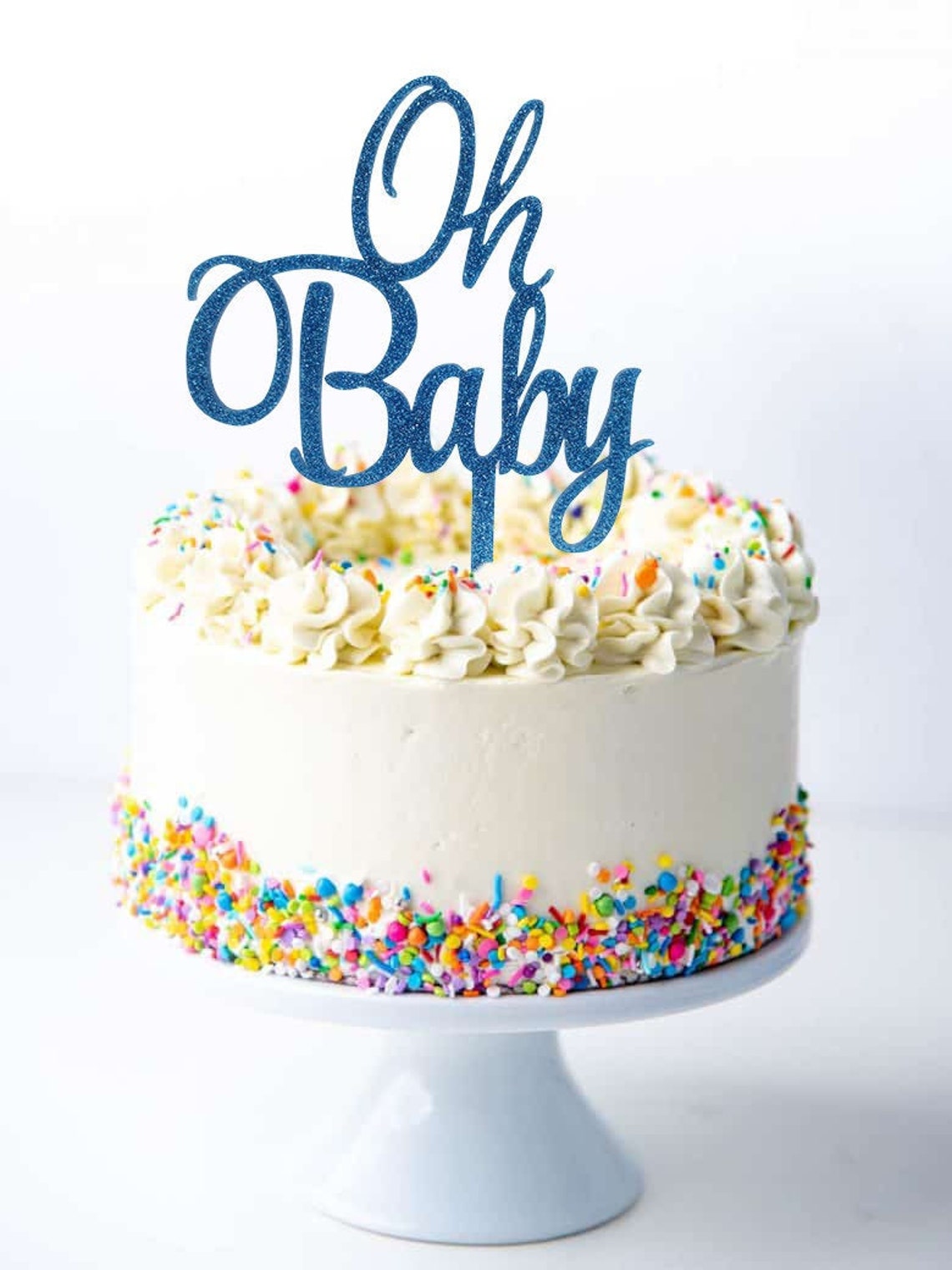 Oh Baby Acrylic Cake Topper, Oh Baby Decor, Baby Shower Decor, Birthday ...