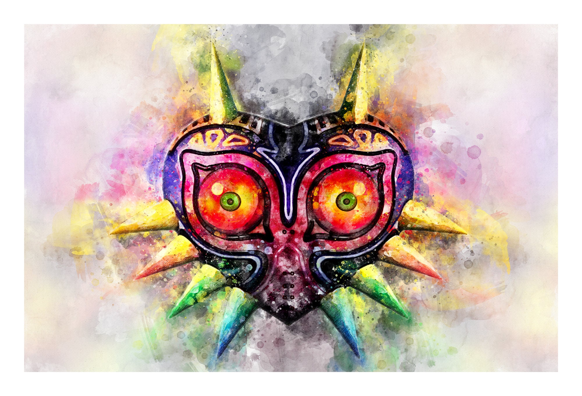 The Legend of Zelda: Majora's Mask Watercolour Art Print | Etsy