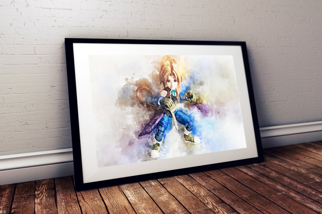 Final Fantasy IX: Zidane Watercolour Art | Print | Poster | Wall Art ...