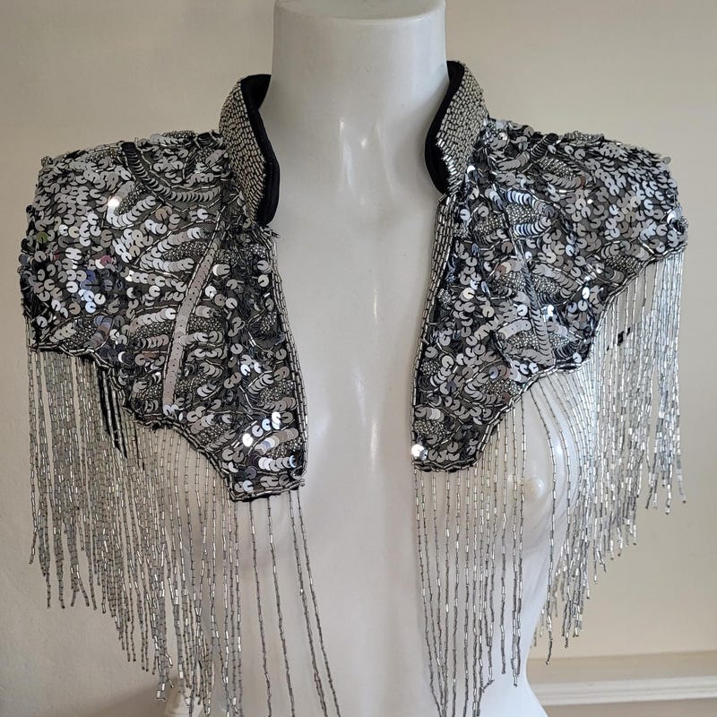 Silver Formal Poncho - Etsy UK