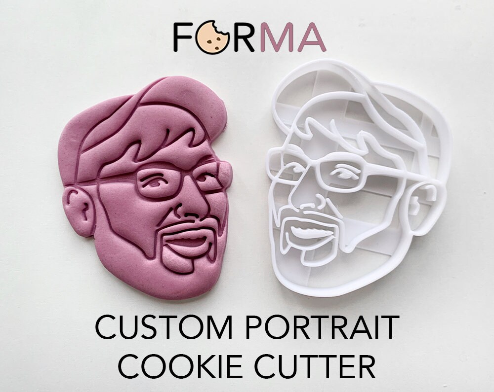 Custom Portrait Cookie Cutter Personalised Cookie Cutter - Etsy UK