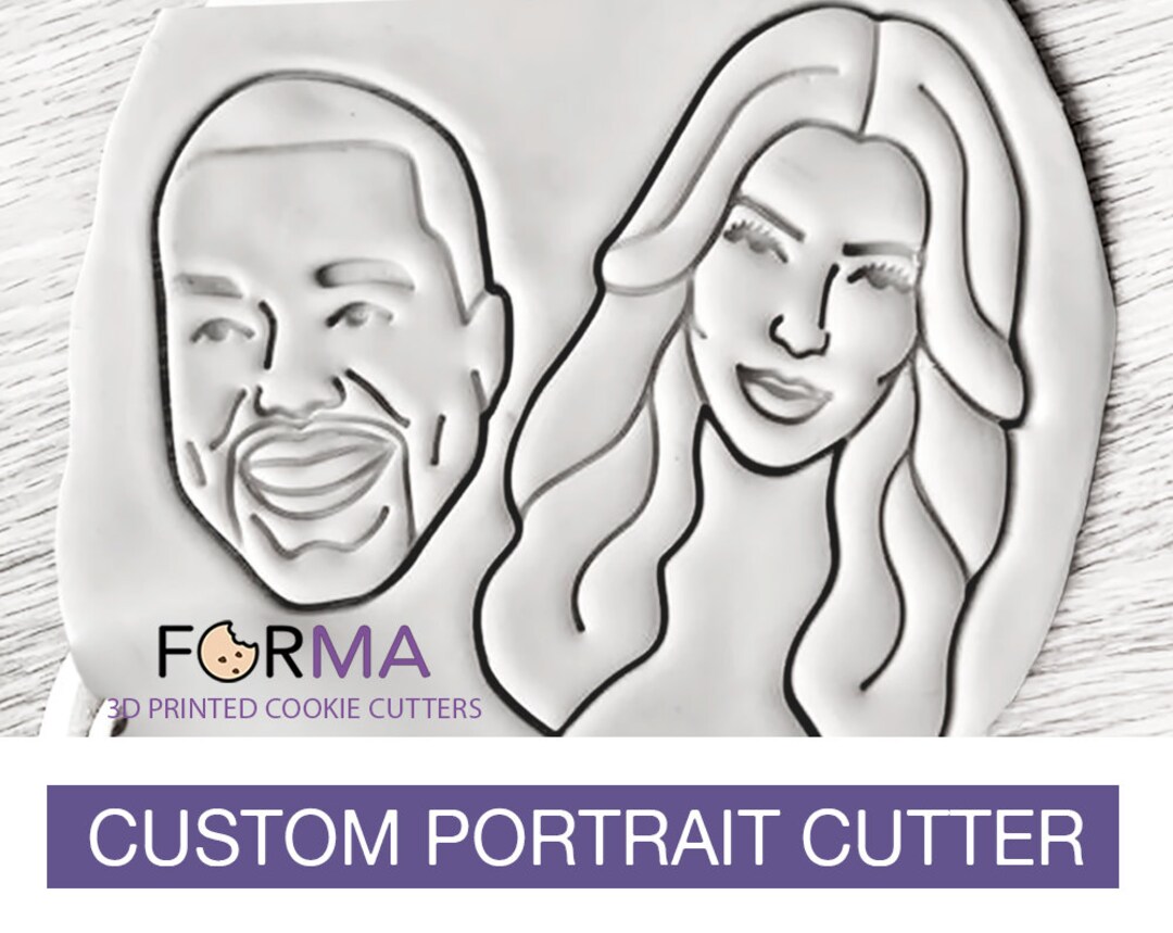 Custom Portrait Cookie Cutter Personalised Cookie Cutter - Etsy