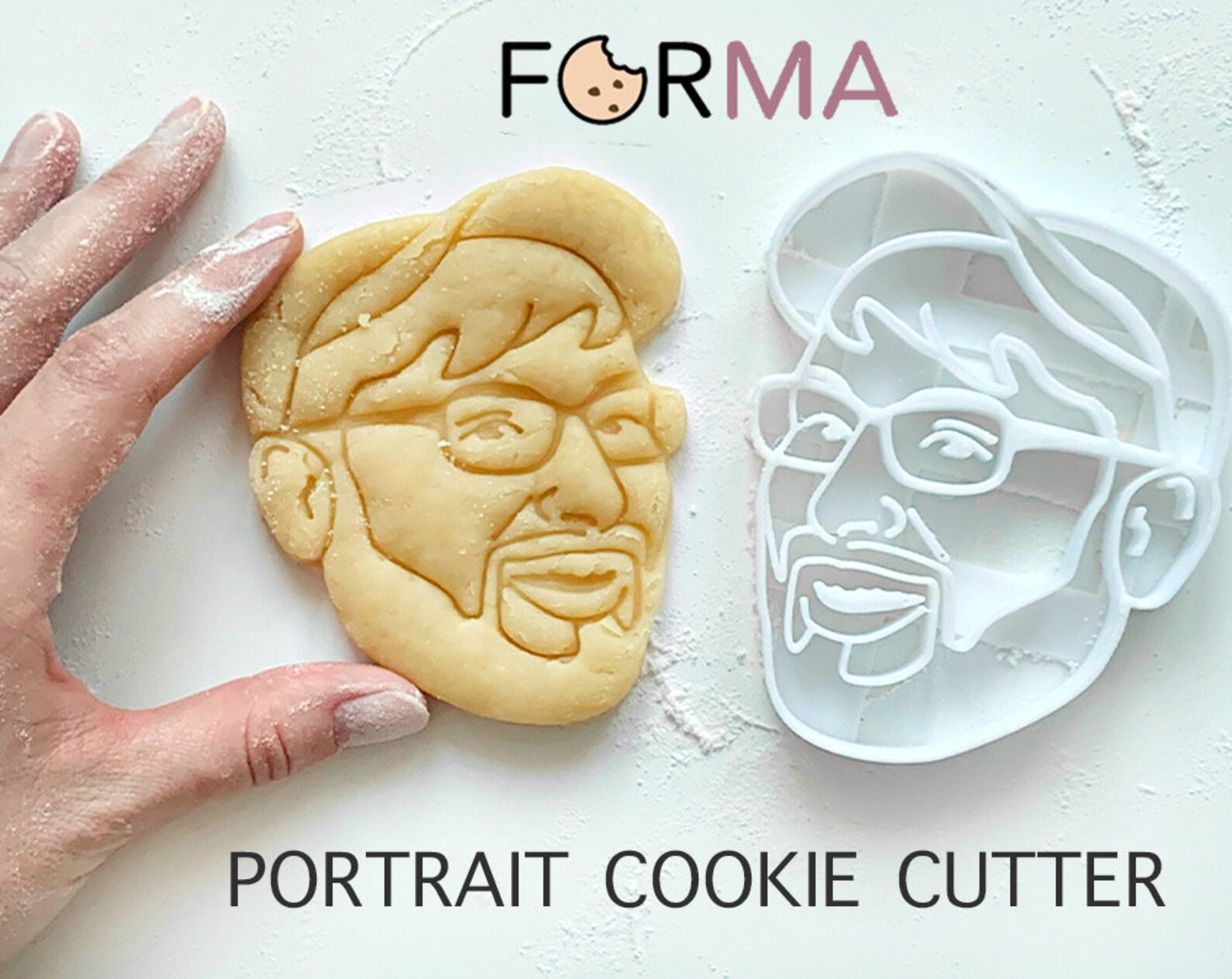 Custom Portrait Cookie Cutter Personalised Cookie Cutter - Etsy