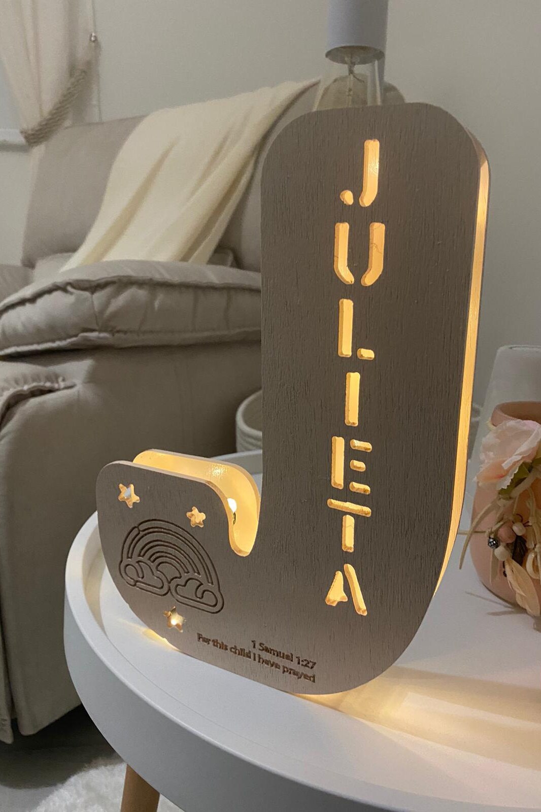 Custom Wooden Lamp - Etsy