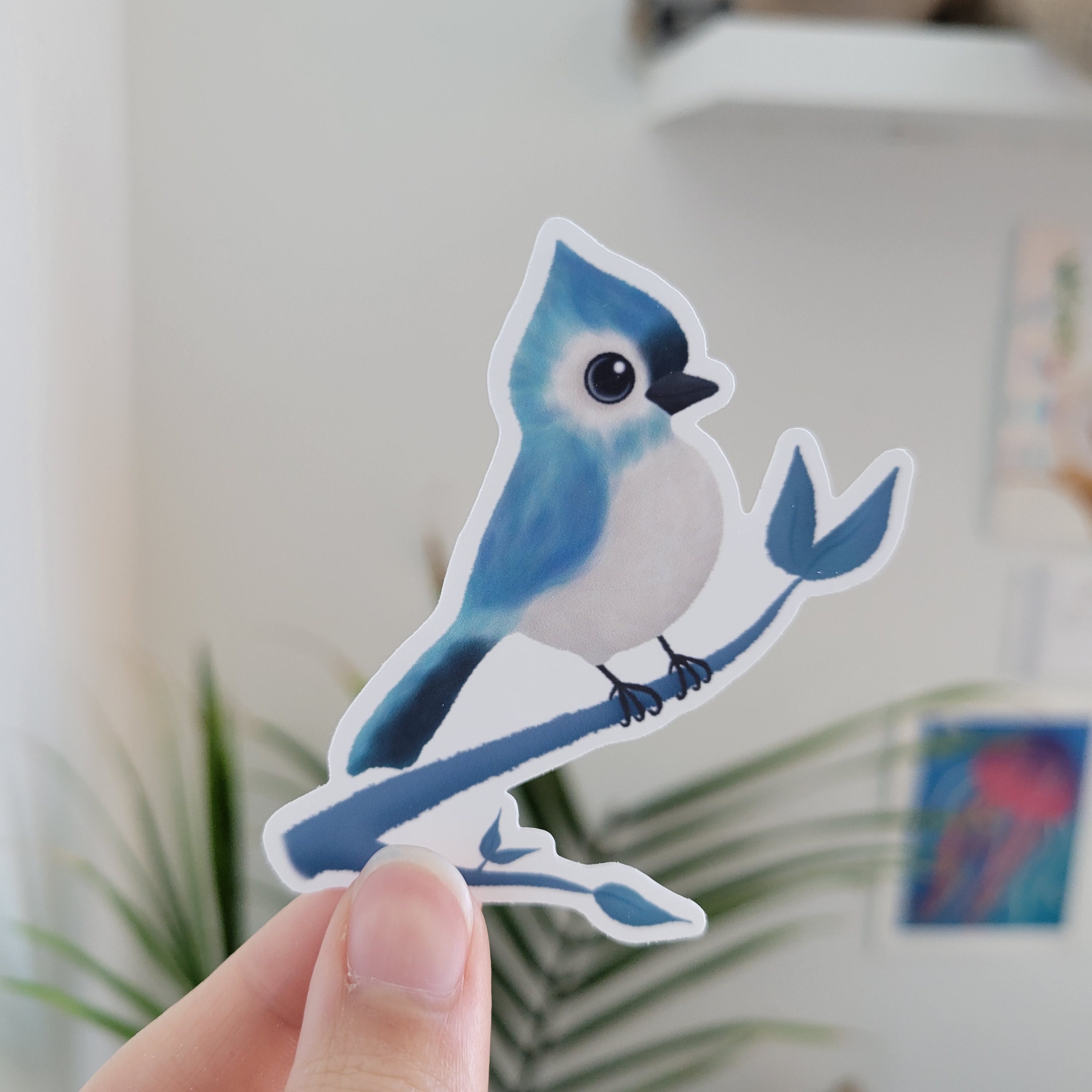 Blue Jay Weatherproof Sticker | Animal Sticker | Bird Sticker | Die Cut ...