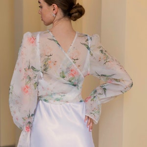 Organza Blouse Cover up Simple Bridal Capelet Transparent - Etsy