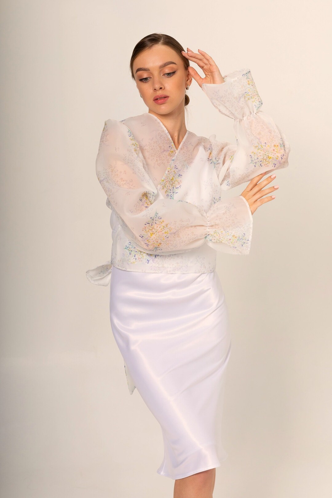 Wedding Cover up Organza Wrap Cover up for Bridal Organza Wrap Top ...