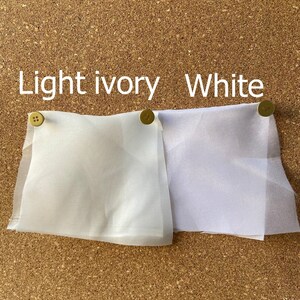 Wedding Dress Overlay See Through Light Ivory Blouse Organza Sheer ...