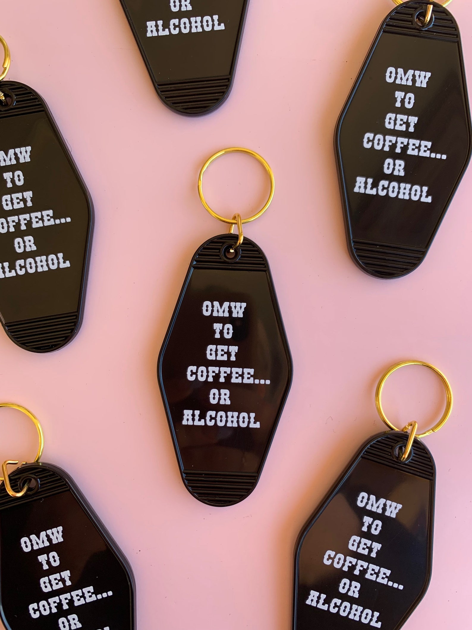 On My Way to Get Coffee... or Alcohol Motel Style Keychain | | Fun ...