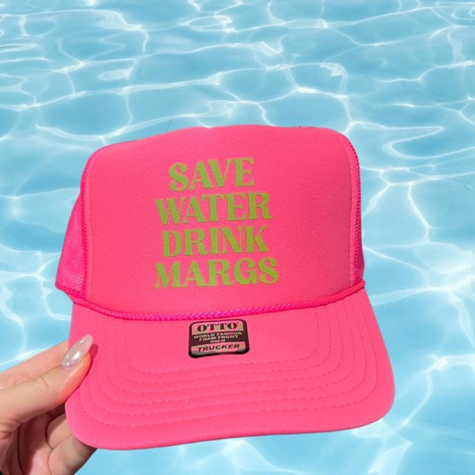 Save Water Drink Margs Hat | Day Drinking | Margs Trucker Hat ...
