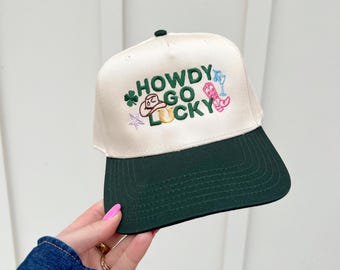 LUCKY St. Patty's Day Embroidered Trucker Hat - Etsy