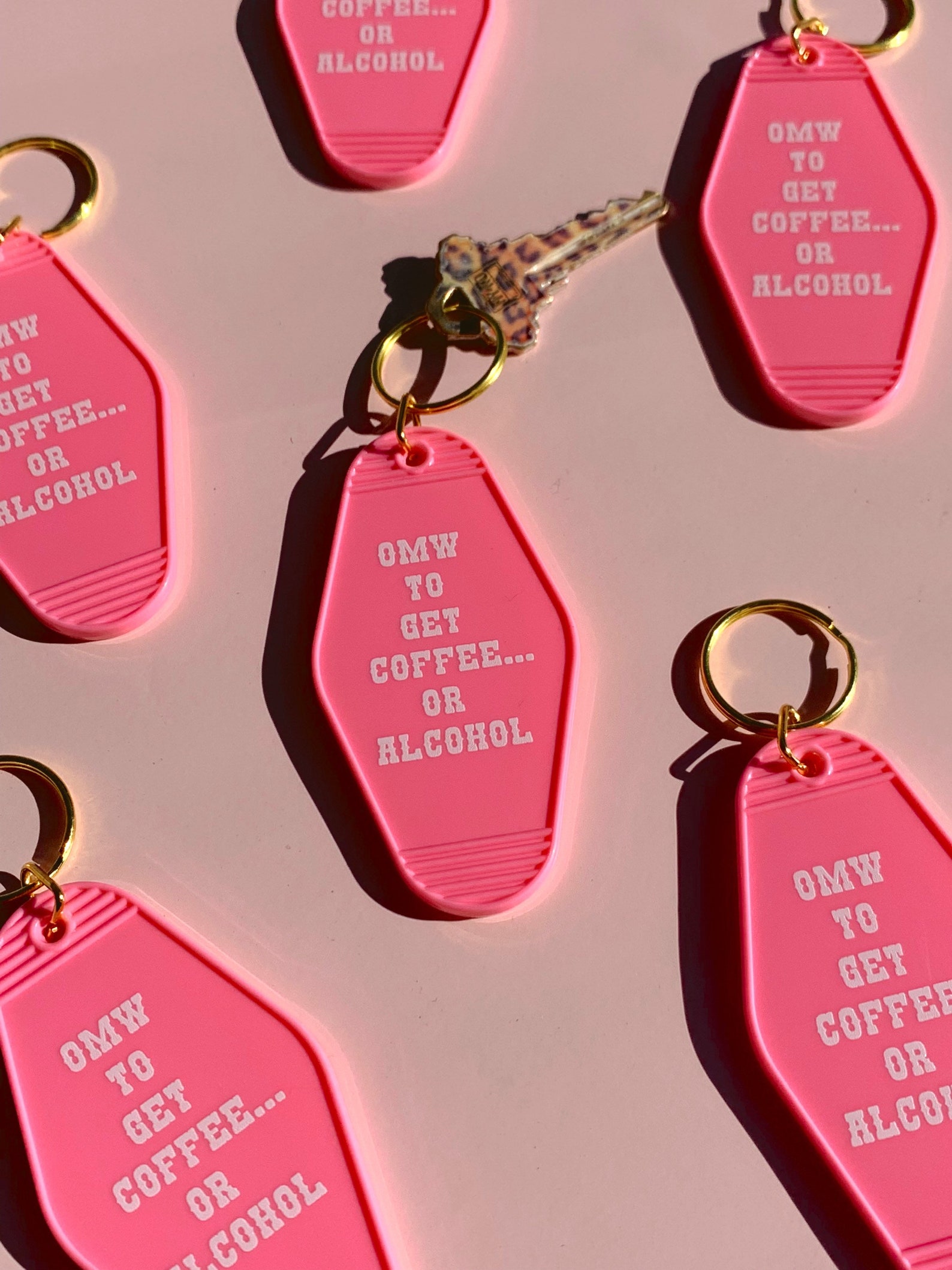 On My Way to Get Coffee... or Alcohol Motel Style Keychain | | Fun ...