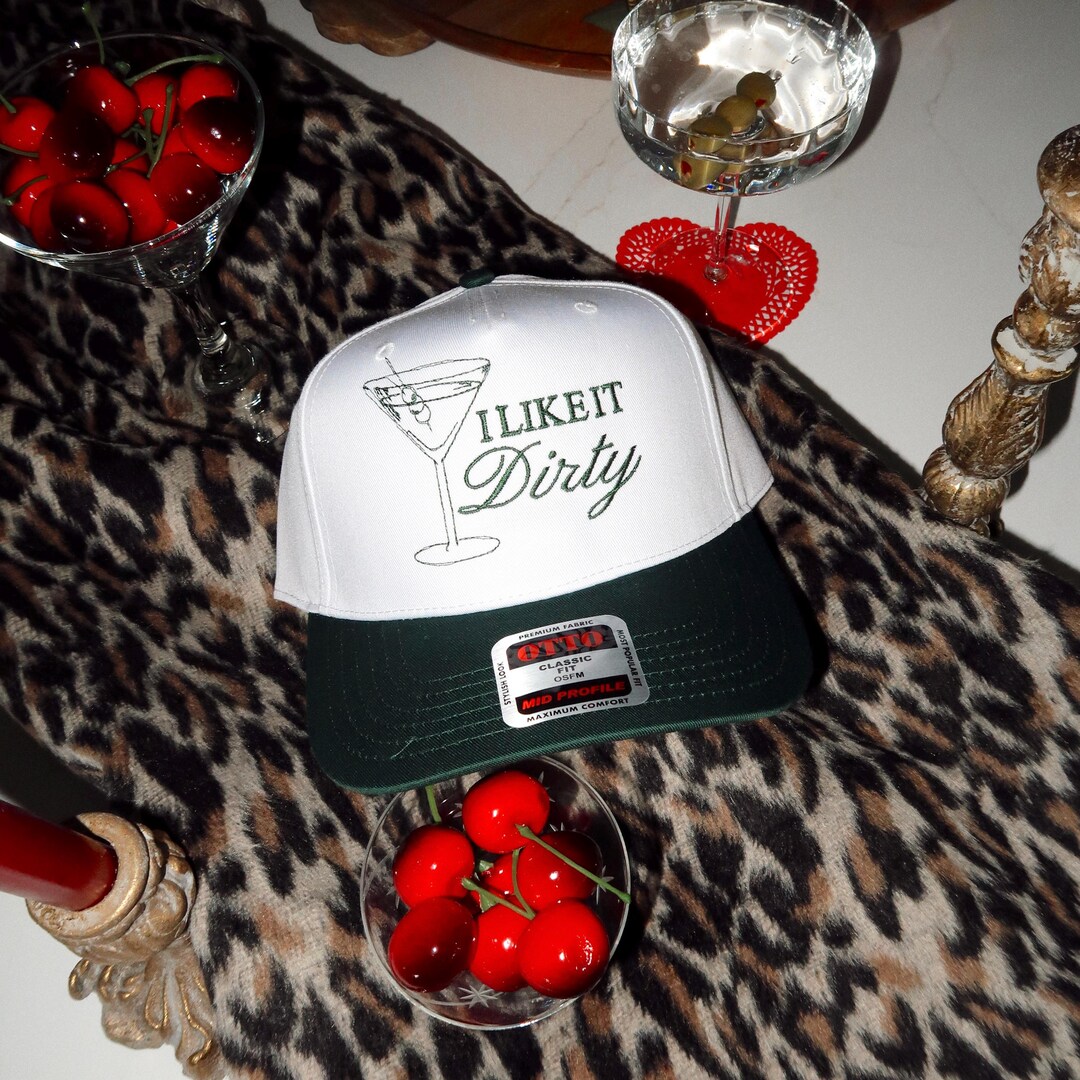 I Like It Dirty Trucker Hat | Trendy Trucker Hat | Martini Trucker Hat ...