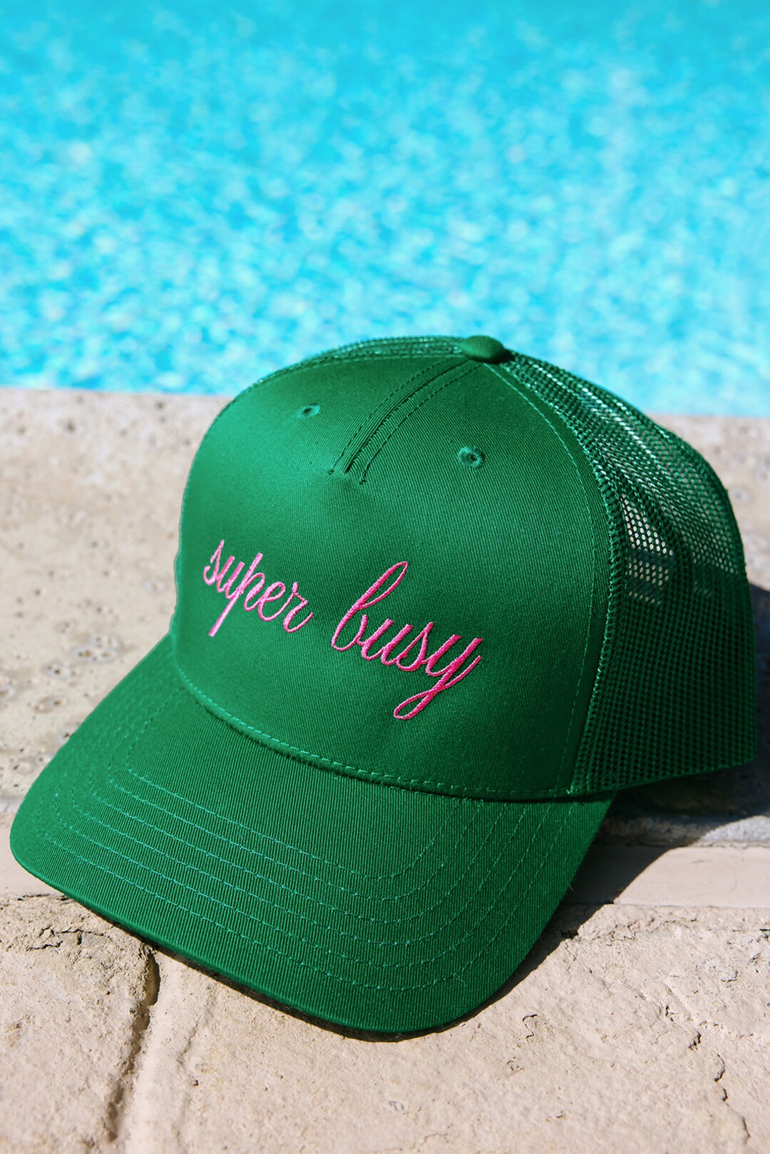 Super Busy Embroidered Trucker Hat | Weekend Hat | Summer Trucker Hat ...