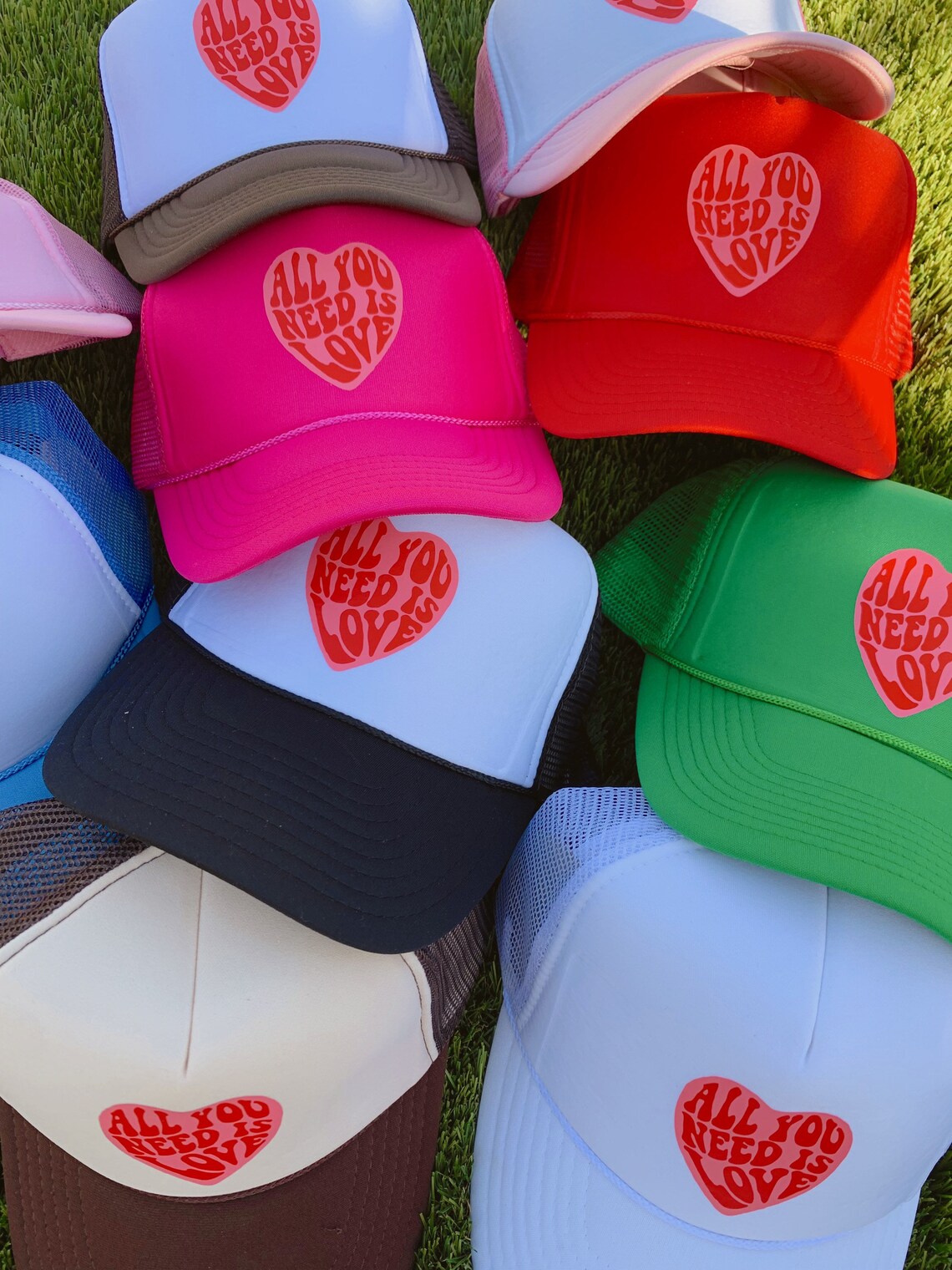 All You Need is Love Trucker Hat | Trucker Hat | Summer Trucker Hat ...