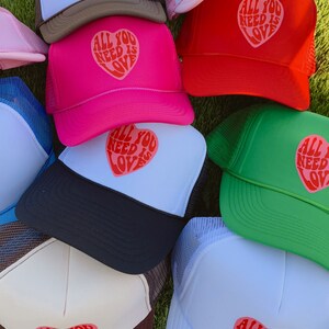 All You Need is Love Trucker Hat | Trucker Hat | Summer Trucker Hat ...