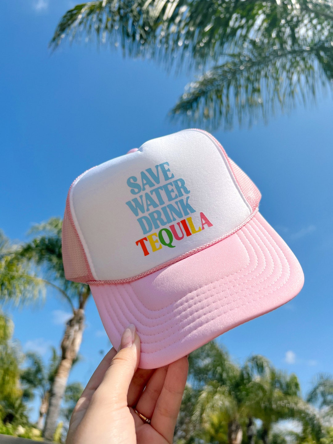 Save Water Drink Tequila Hat | Day Drinking | Tequila Trucker Hat ...