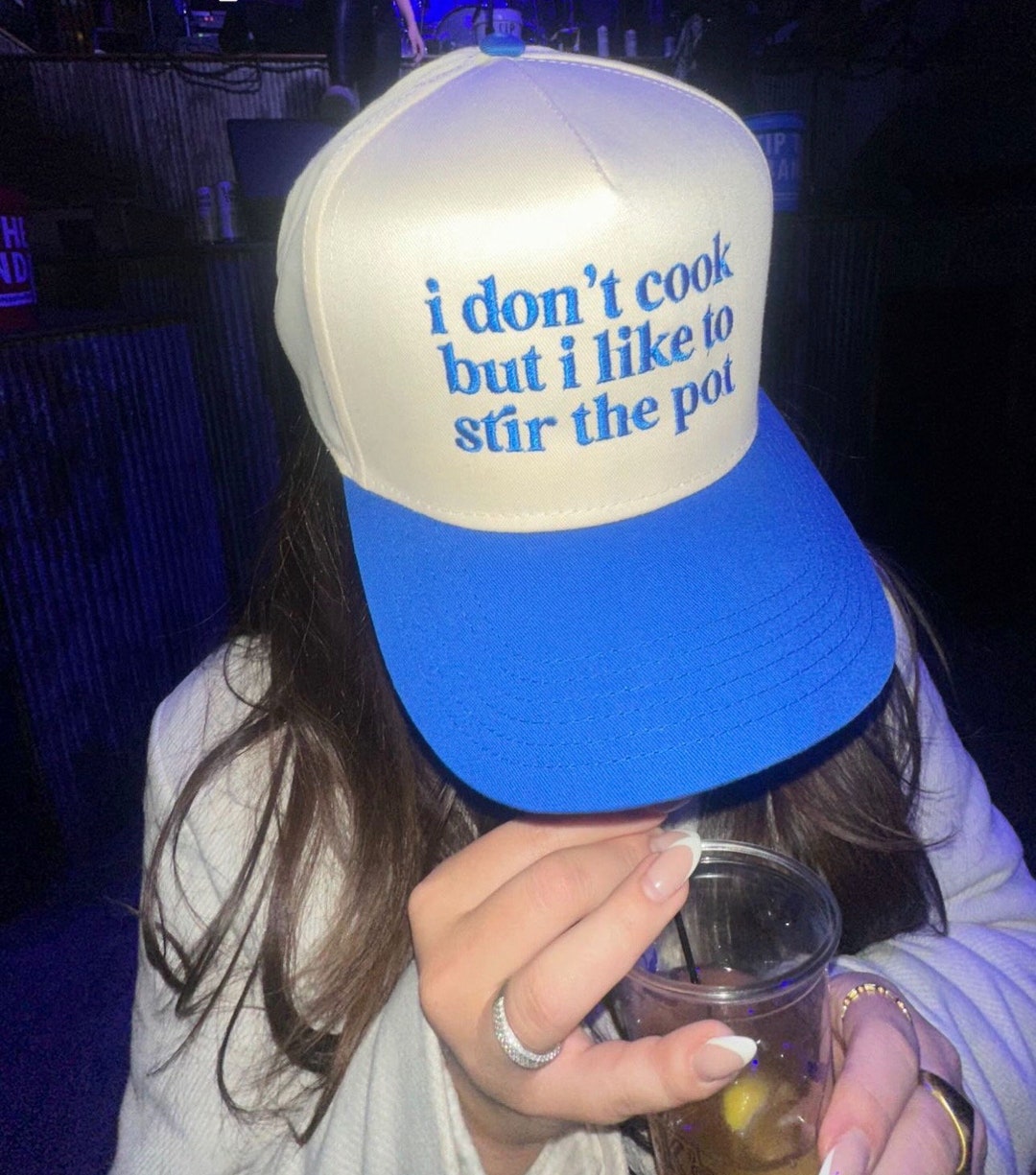 I Don't Cook but I Like to Stir the Pot Trucker Hat | Trendy Trucker ...