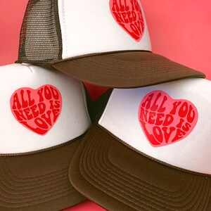 All You Need is Love Trucker Hat | Trucker Hat | Summer Trucker Hat ...