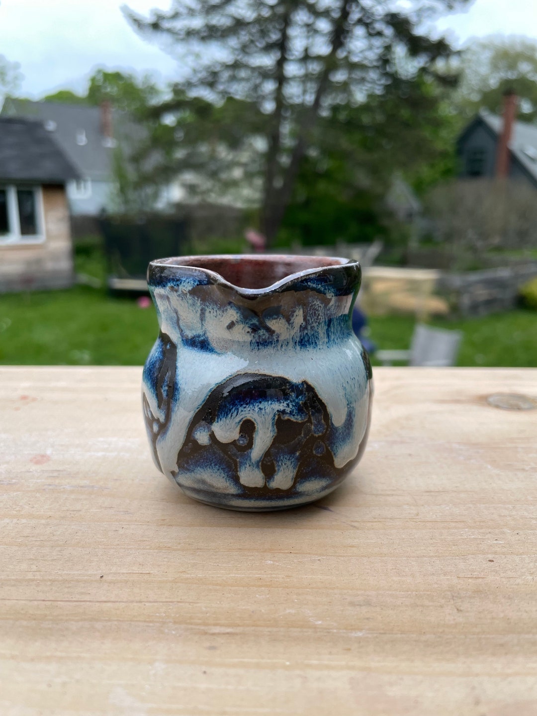 Handmade Pottery, Small Creamer, Melted Skull Creamer - Etsy